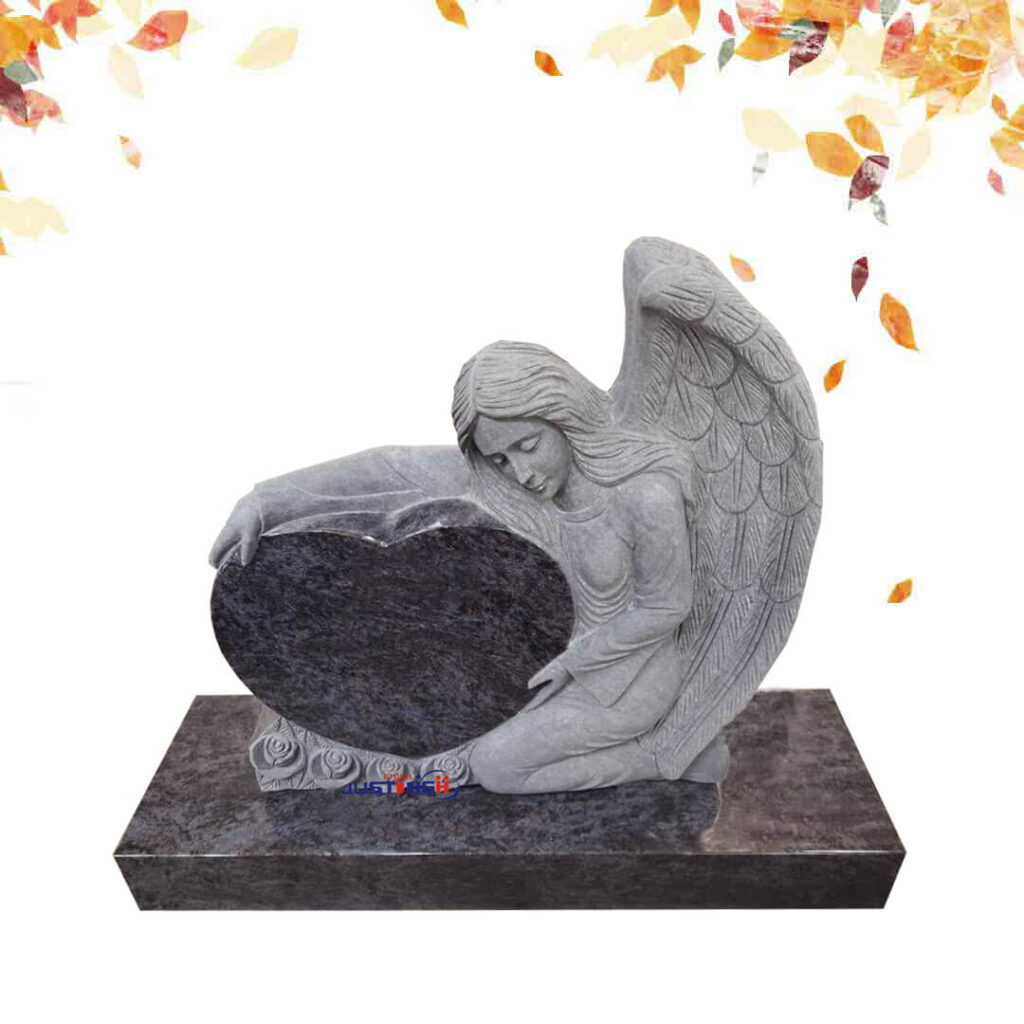 Gray granite headstone angle headstone supplier-Jiahengstone