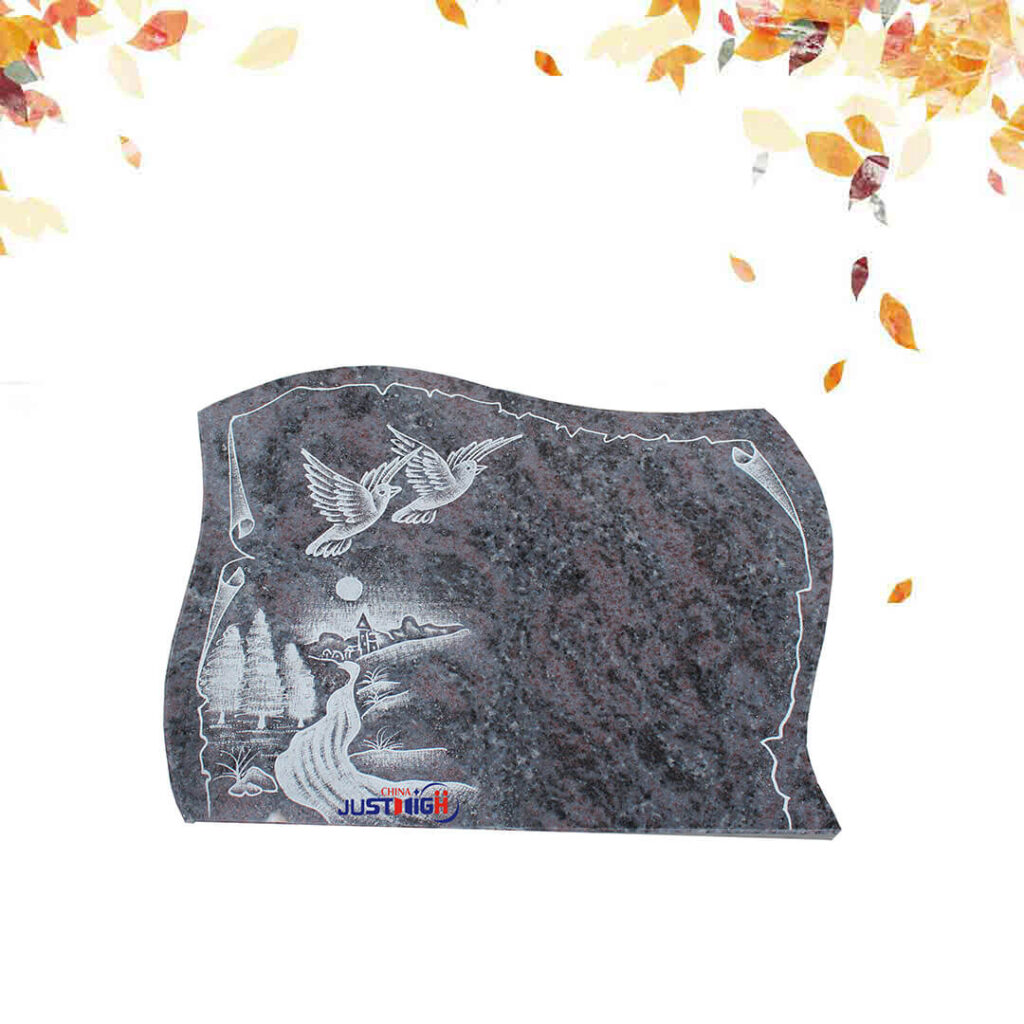 Open Book Shaped Granite Memorial Plaques For Cemetery - Wholesale Quality Granite Headstone ...