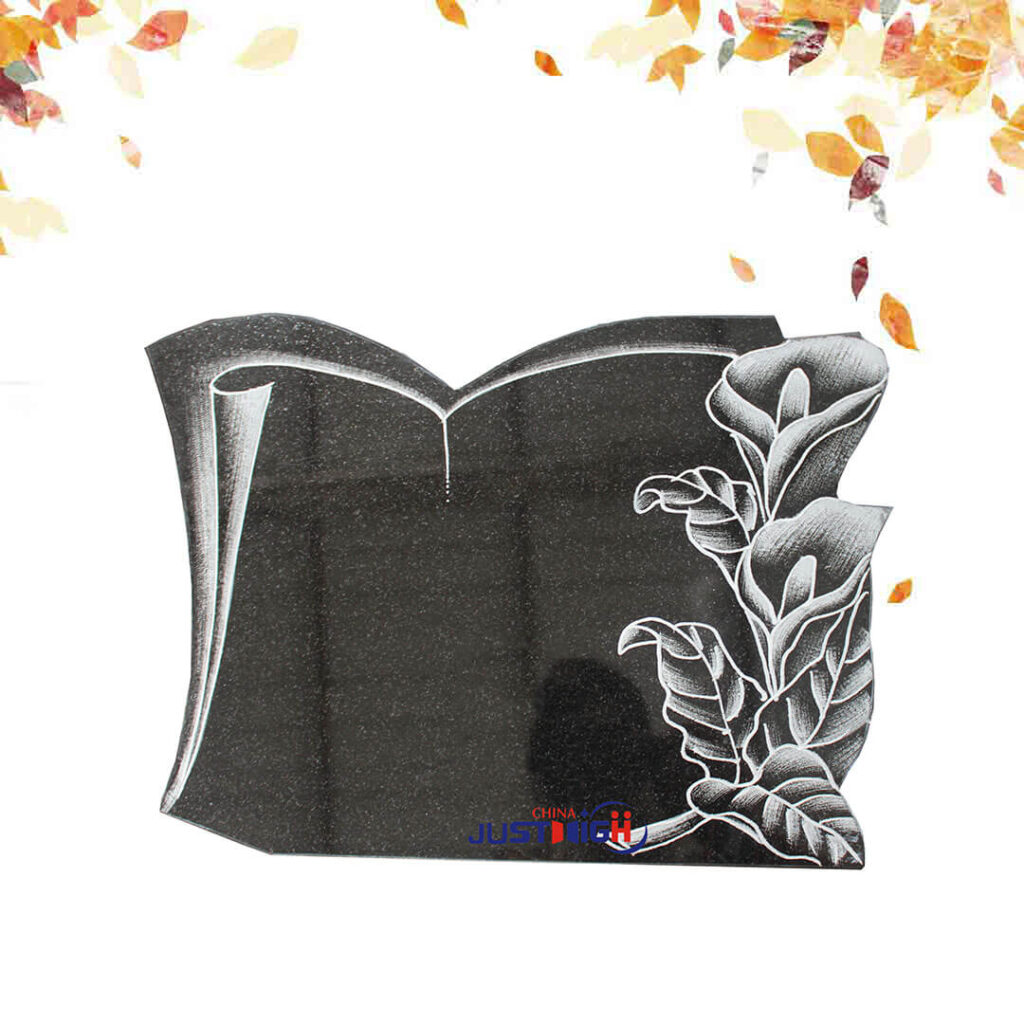 Open Book Shaped Granite Memorial Plaques For Cemetery - Wholesale ...