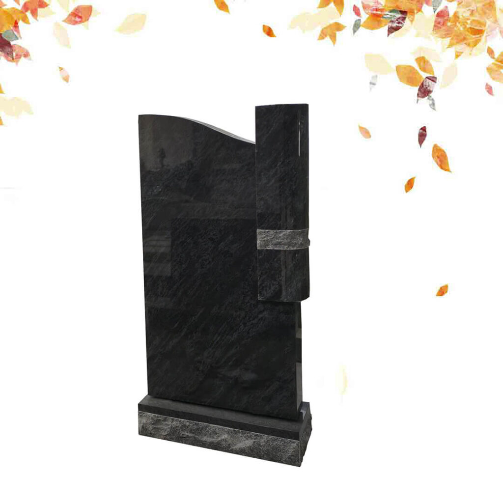 Custom Unique Upright Granite Tombstone - Jiahengstone