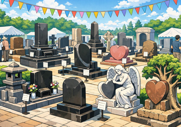 How much does a typical headstone cost in the UK?